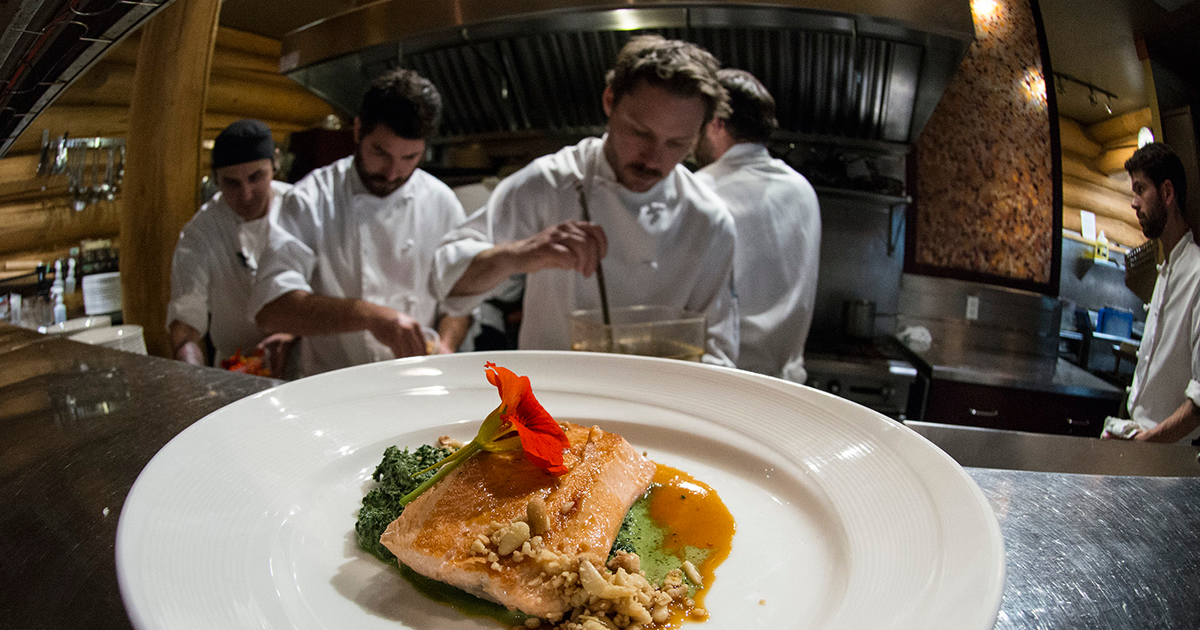 Tamarack Dining Room Restaurant At Island Lake Lodge, Fernie BC